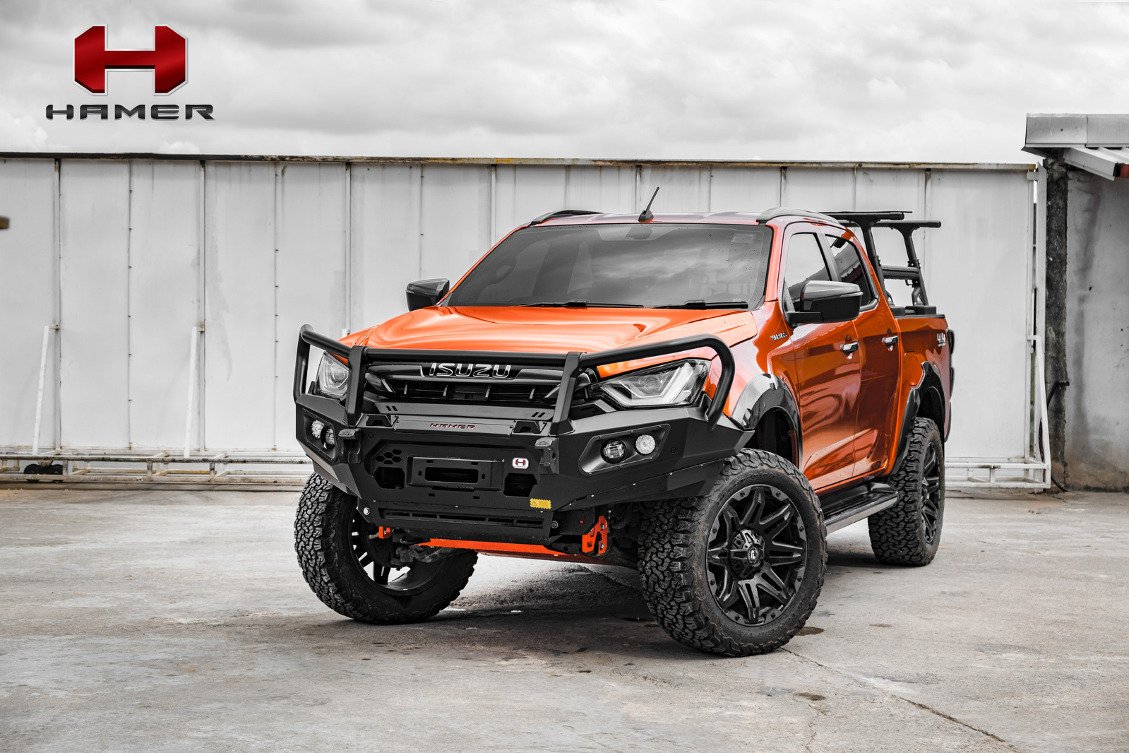 Isuzu DMAX 2021 ON HAMER King Series Plus Incl. Rated Recovery Points Bull Bar